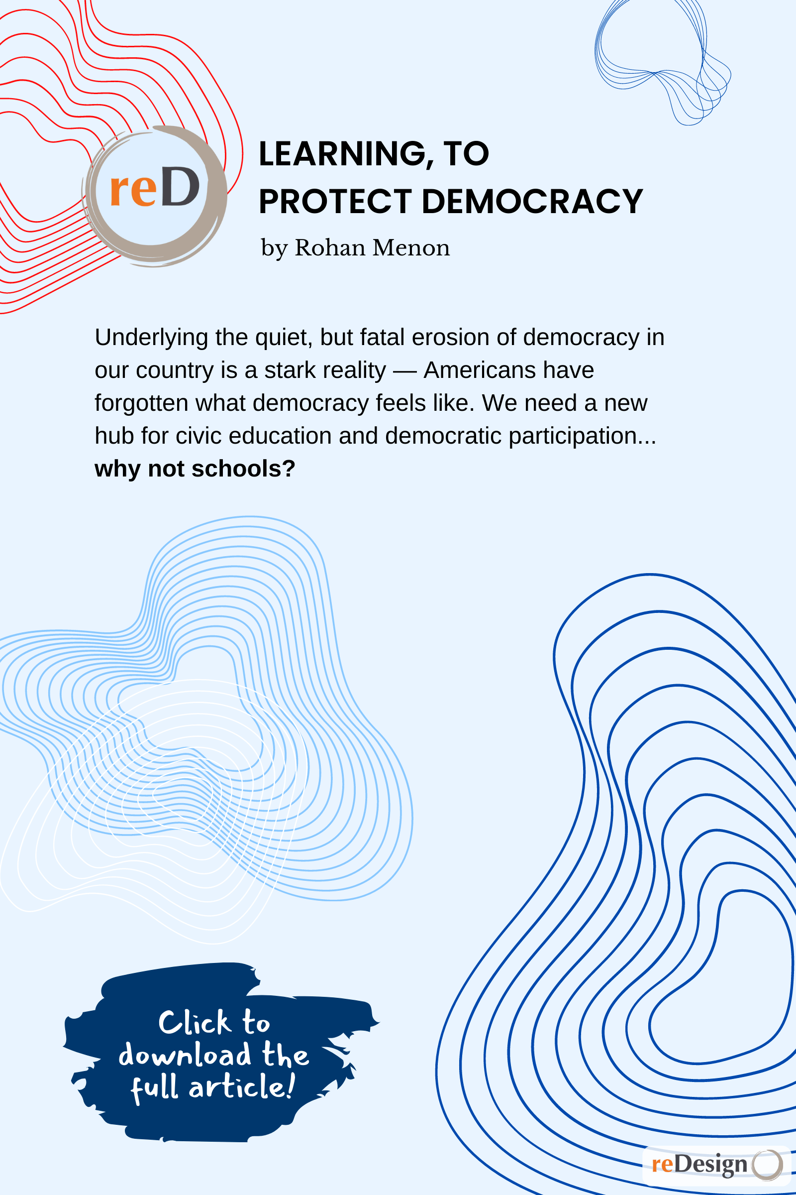 Learning, To Protect Democracy - reDesign
